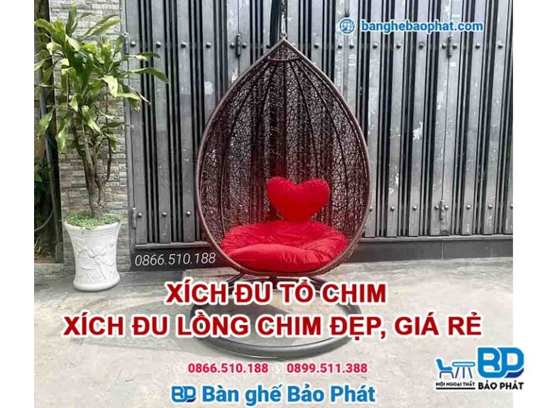 20+ Mẫu xích đu tổ chim, xích đu lồng chim đẹp giá rẻ